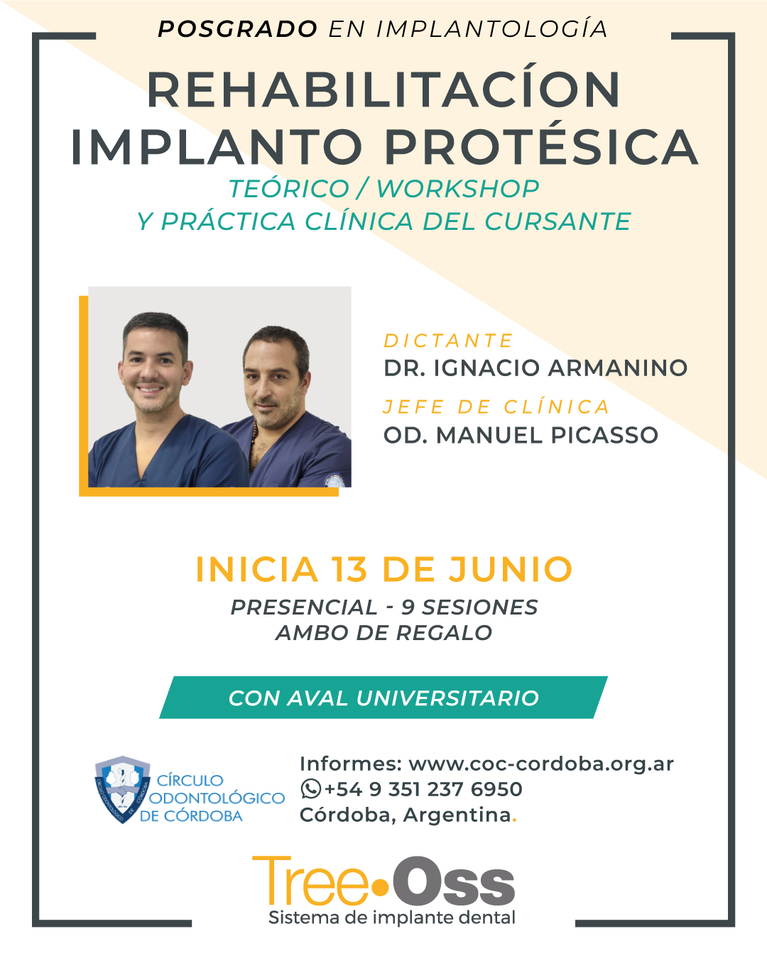 POSTGRADUATE COURSE: Implant-Prosthetic Rehabilitation – Initial Level ...